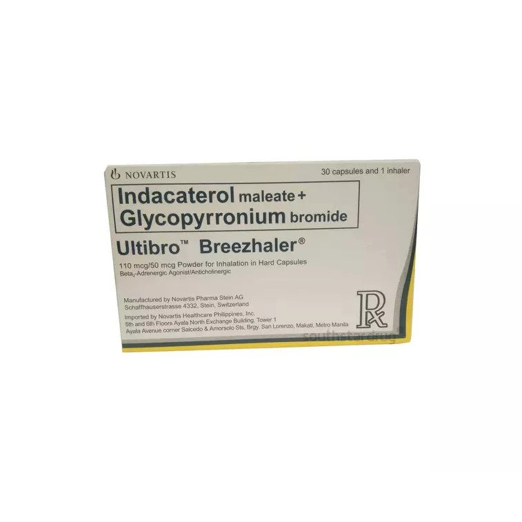 ULTIBRO BREEZHALER Indacaterol Maleate / Glycopyrronium Bromide 110mcg ...